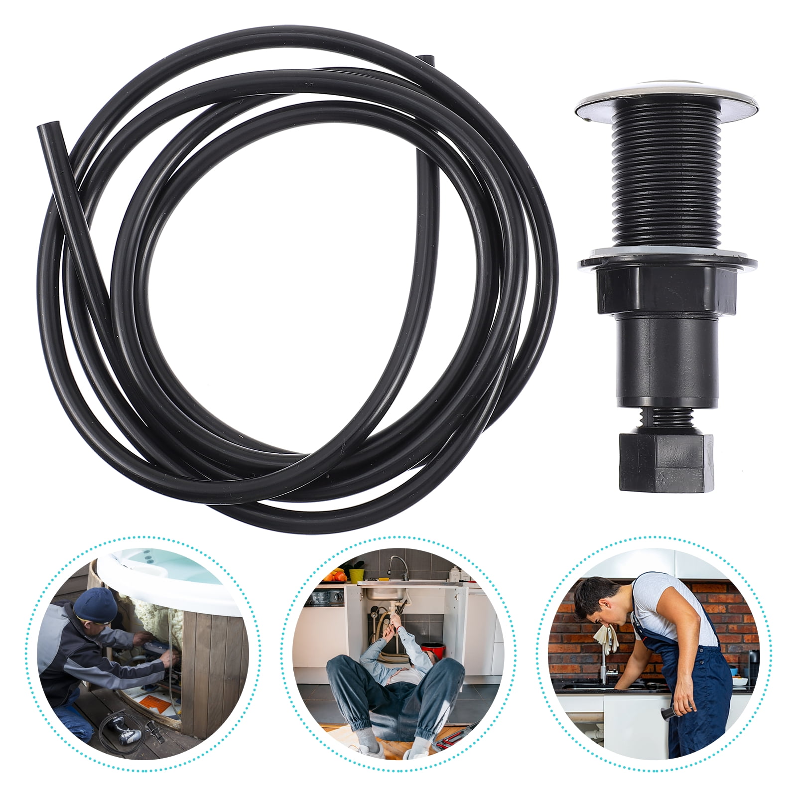 Squalise 25mm Air Activated Push Switch Stainless Steel Food Waste ...