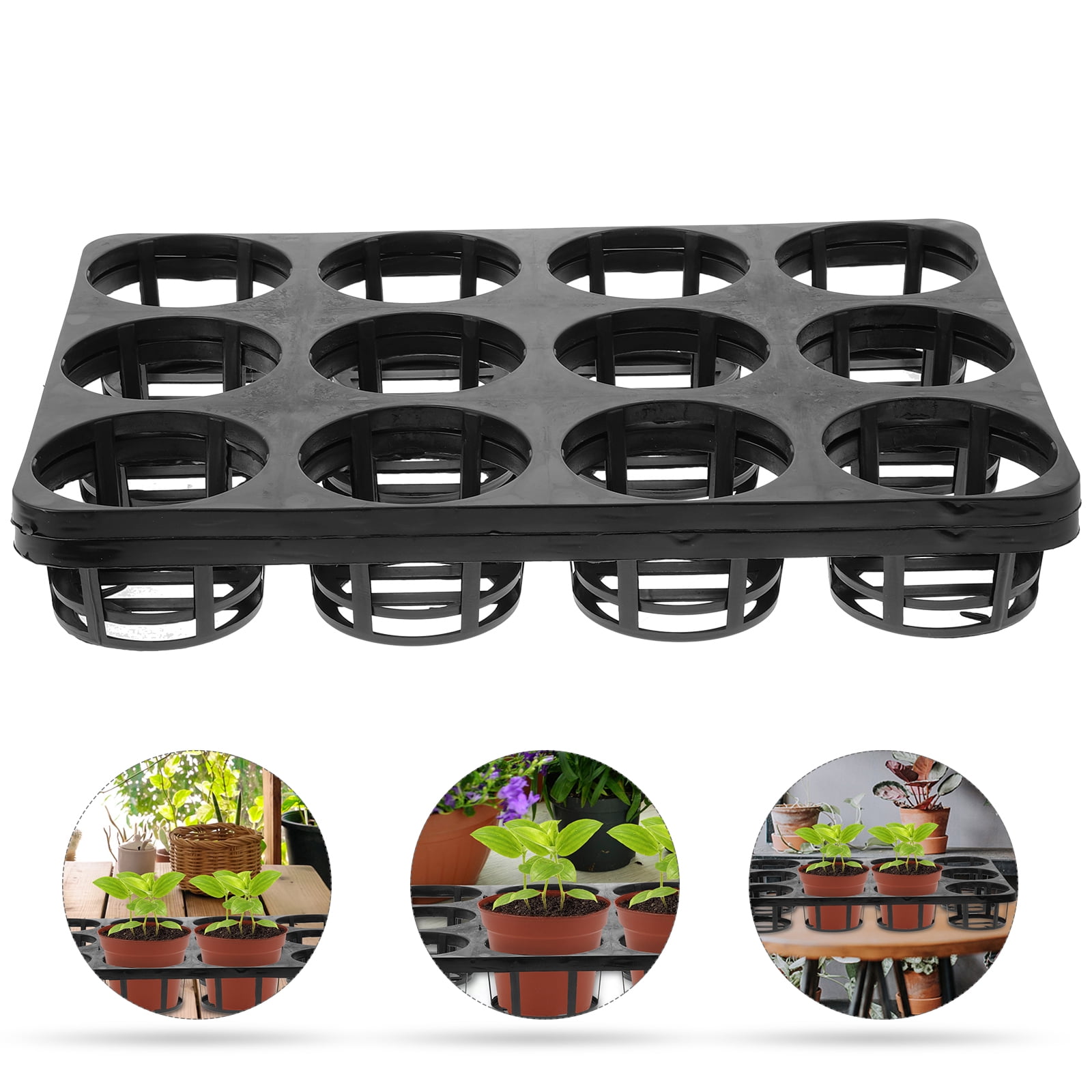 Squalise 2pcs Planting Trays 12 Cell Starter Tray for Planting ...