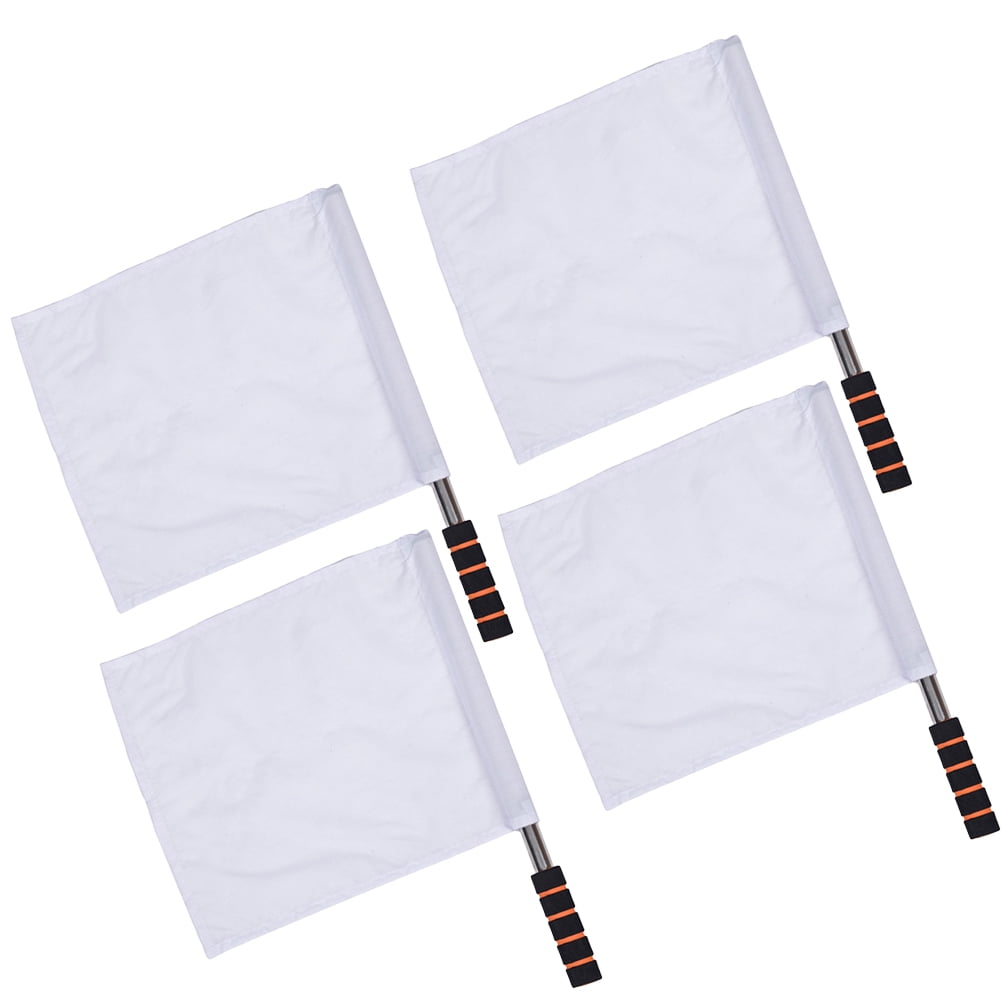 Squalise 4 Referee Flag Stainless Steel Hand Flag Flag Track and Field ...