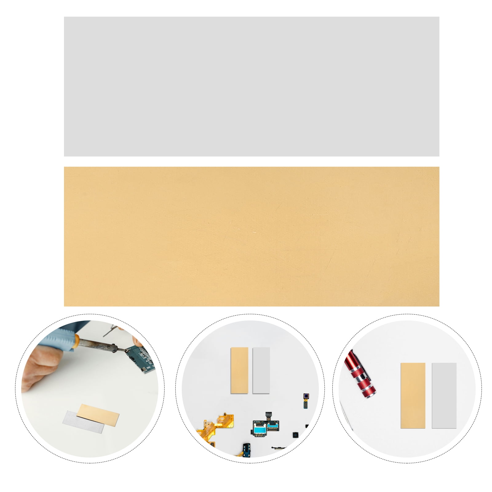 Squalise 5 Pairs Zinc Anode Copper Anode Diy Fruit Battery Zinc Sheet ...