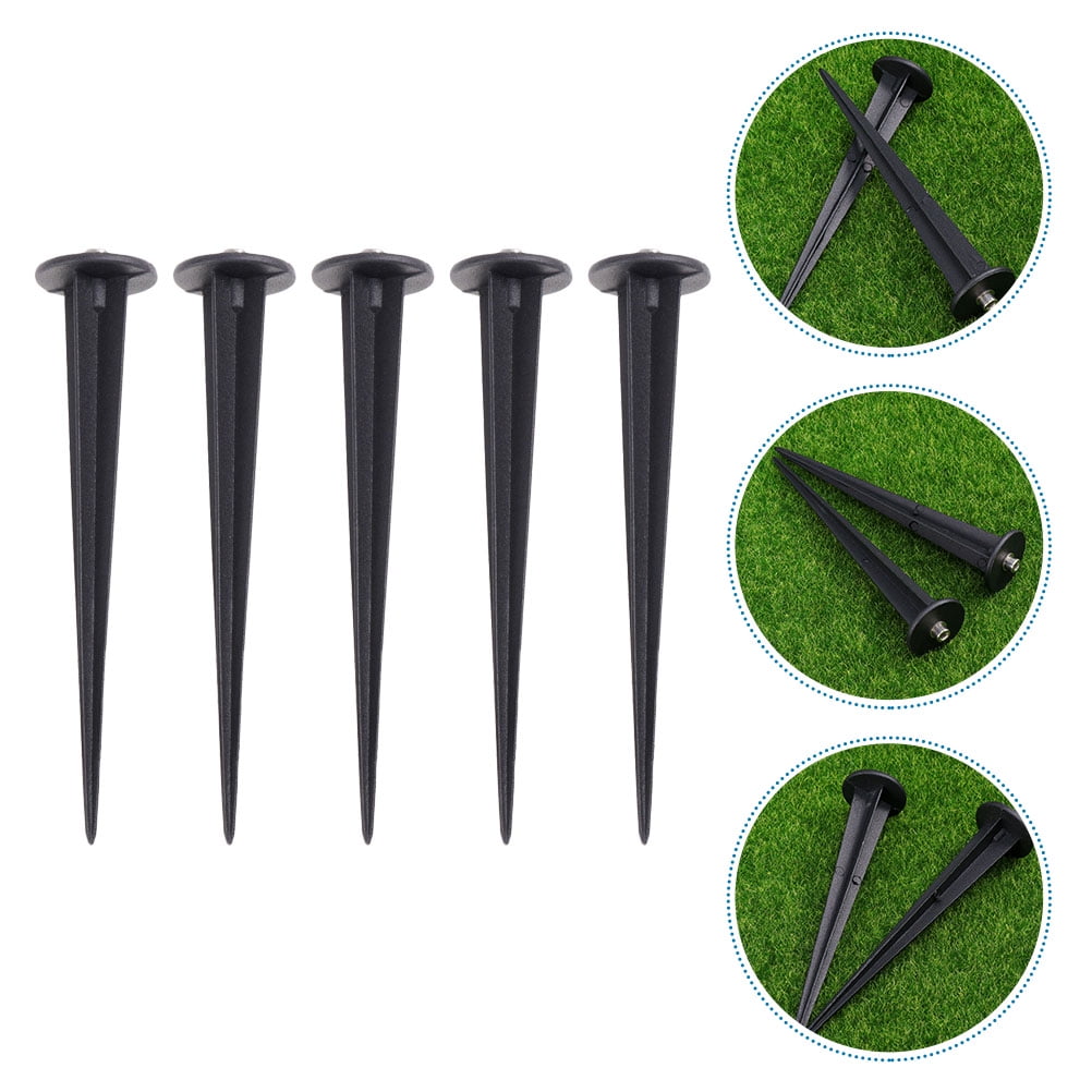 Squalise 5 Pcs Aluminum Ground Spike Stakes Outdoor Landscape Lighting ...