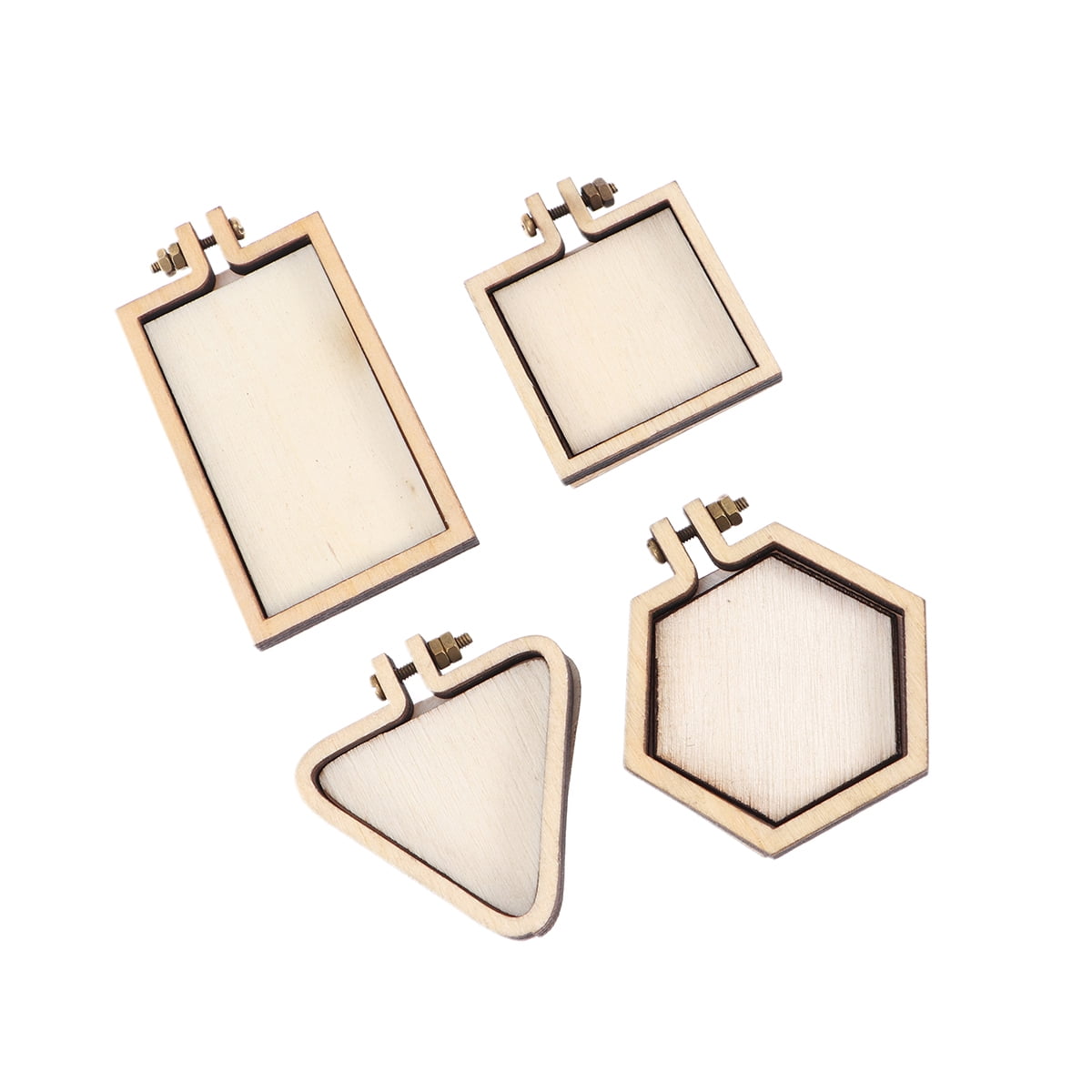 Golden Eco-friendly Synthetic Mini Wood Hoops Set with 5cm and 3cm ...