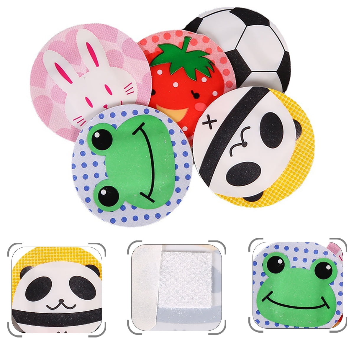 Squalise 50pcs Round Adhesive Bandages Waterproof Bandages Cartoon Kids ...