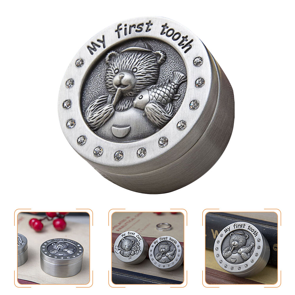 Squalise Baby Tooth Box Milk Teeth Keepsake Box Kids Tooth Collect Case ...