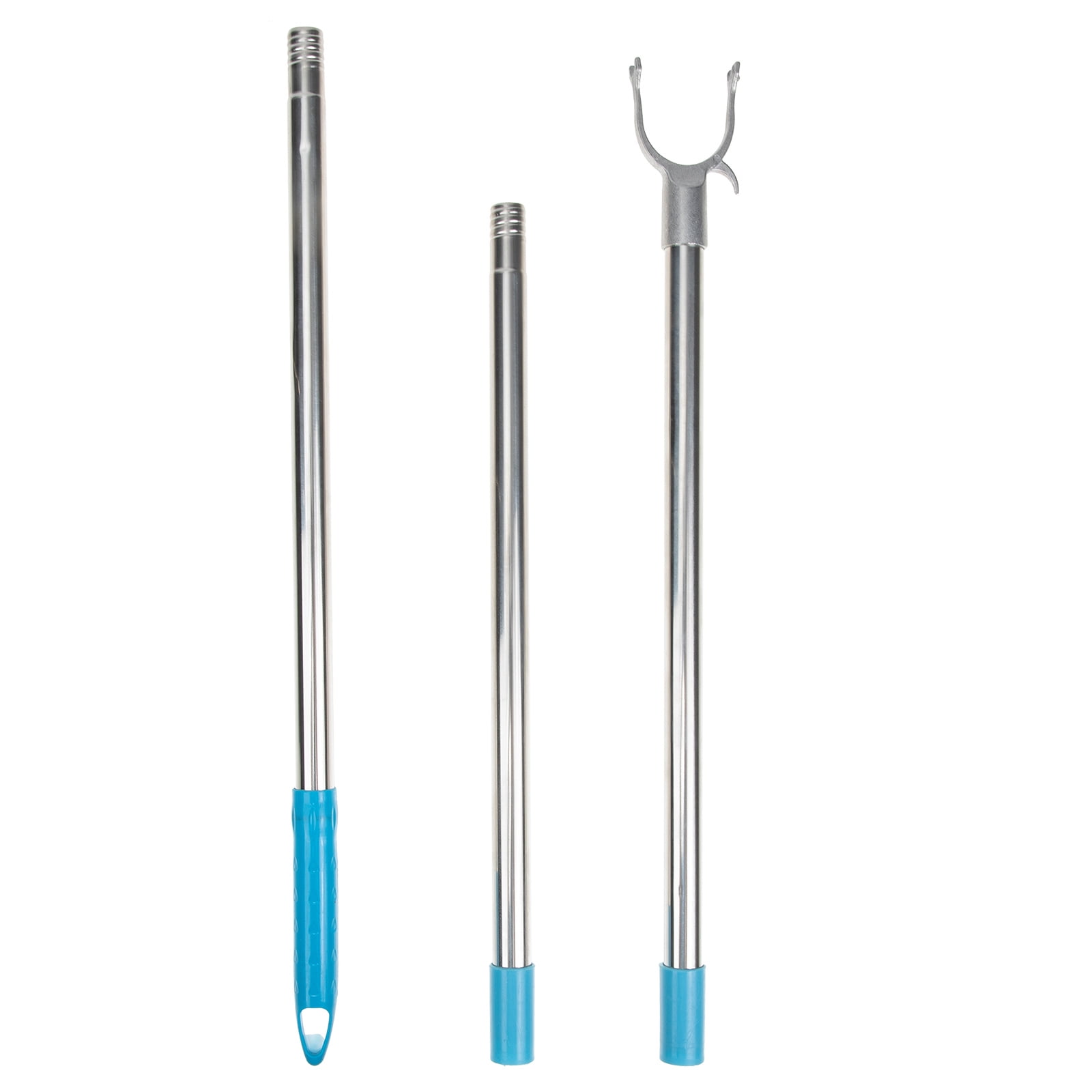 Squalise Closet Hook Pole Splicing Clothes Reach Pole Metal Clothes ...