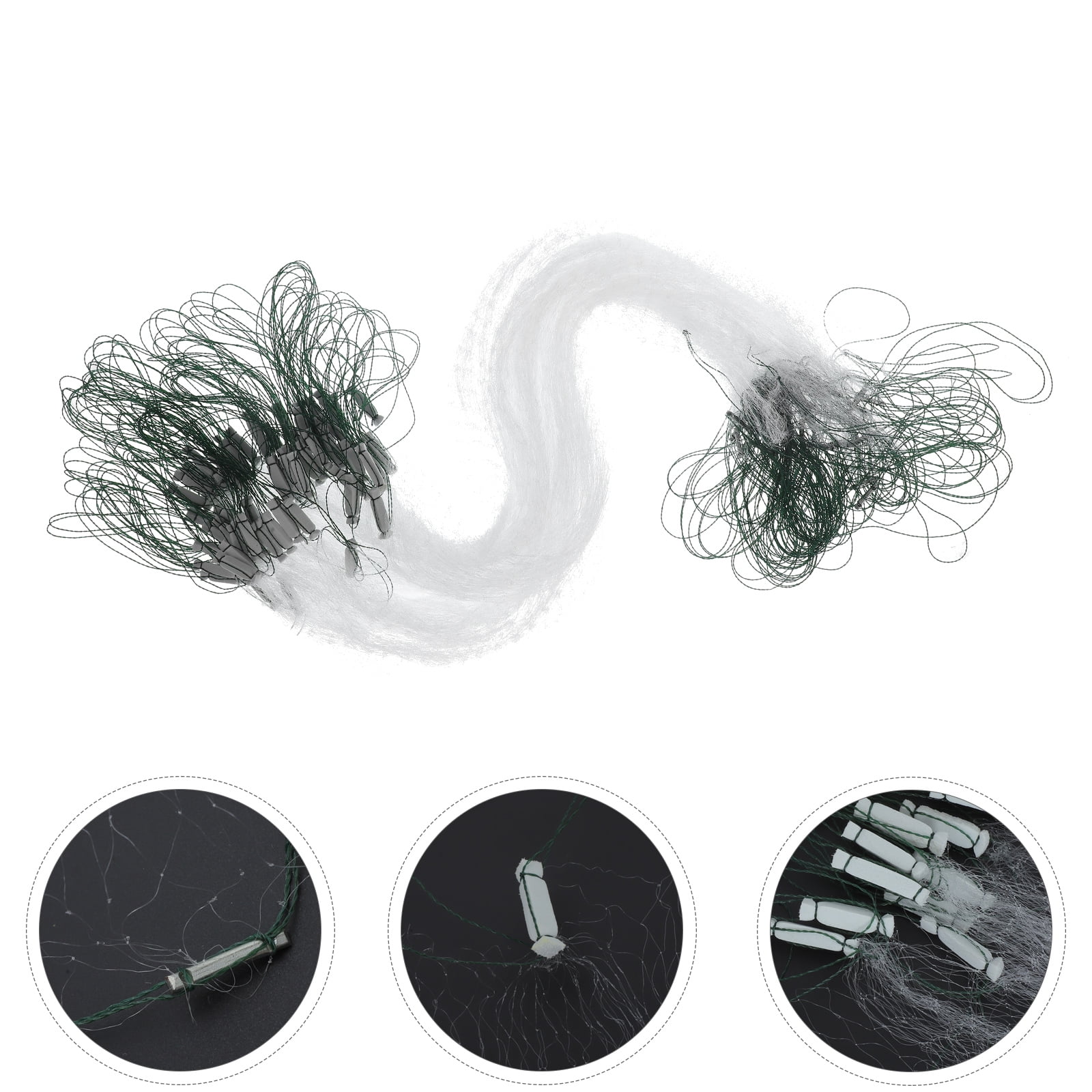 Squalise Fishing Gill Net with Floats Mesh Trap Monofilament Gill Net ...