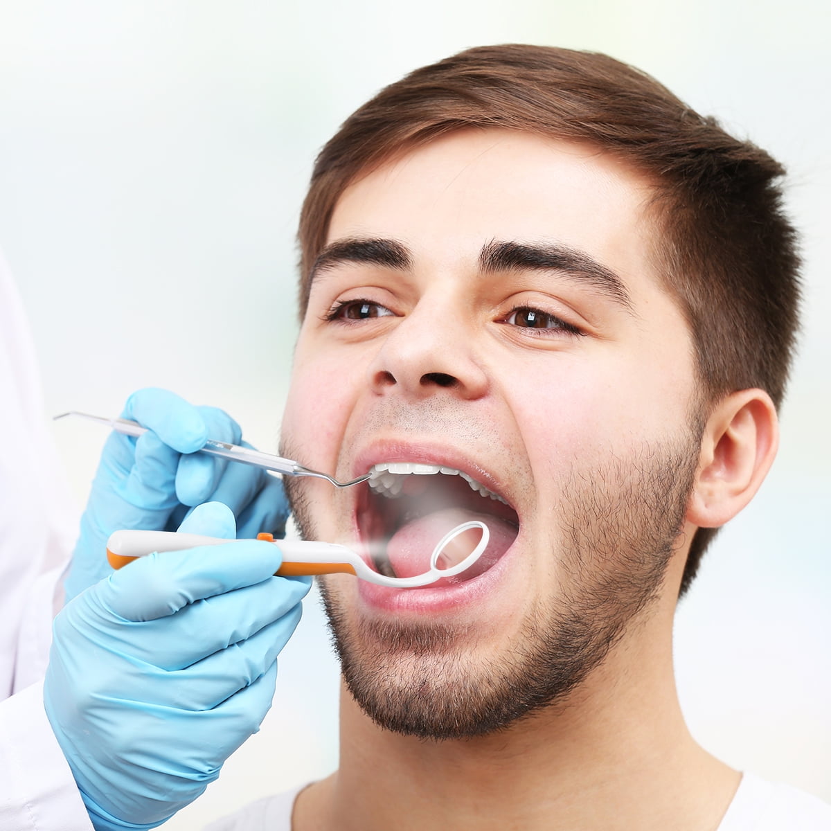 Squalise Healifty 2PCS Mirror Mouth Tooth Inspection Mirror with Bright ...