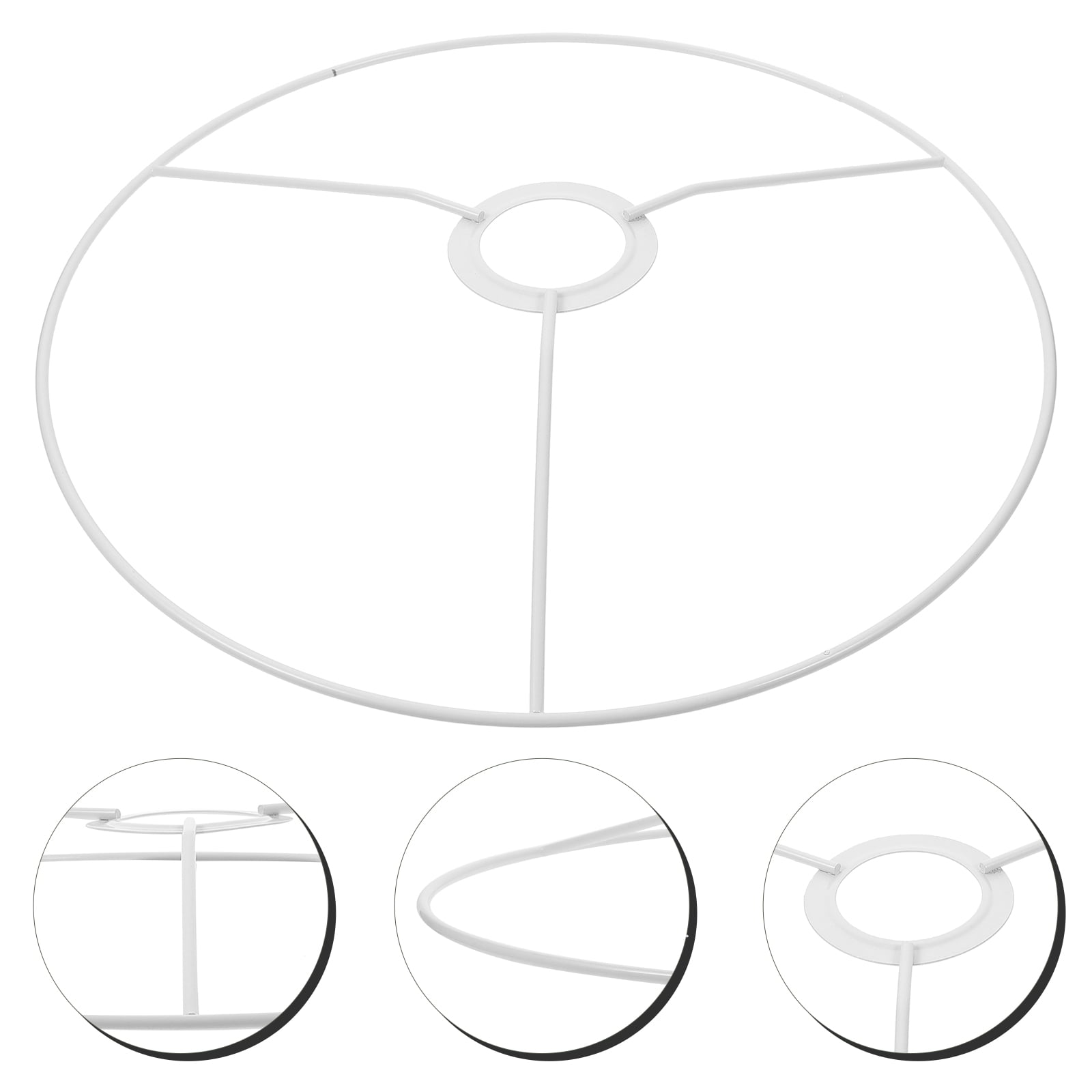 Squalise Lamp Shade Ring E27 Light Socket DIY Ring Lamp Shade Iron Wire ...