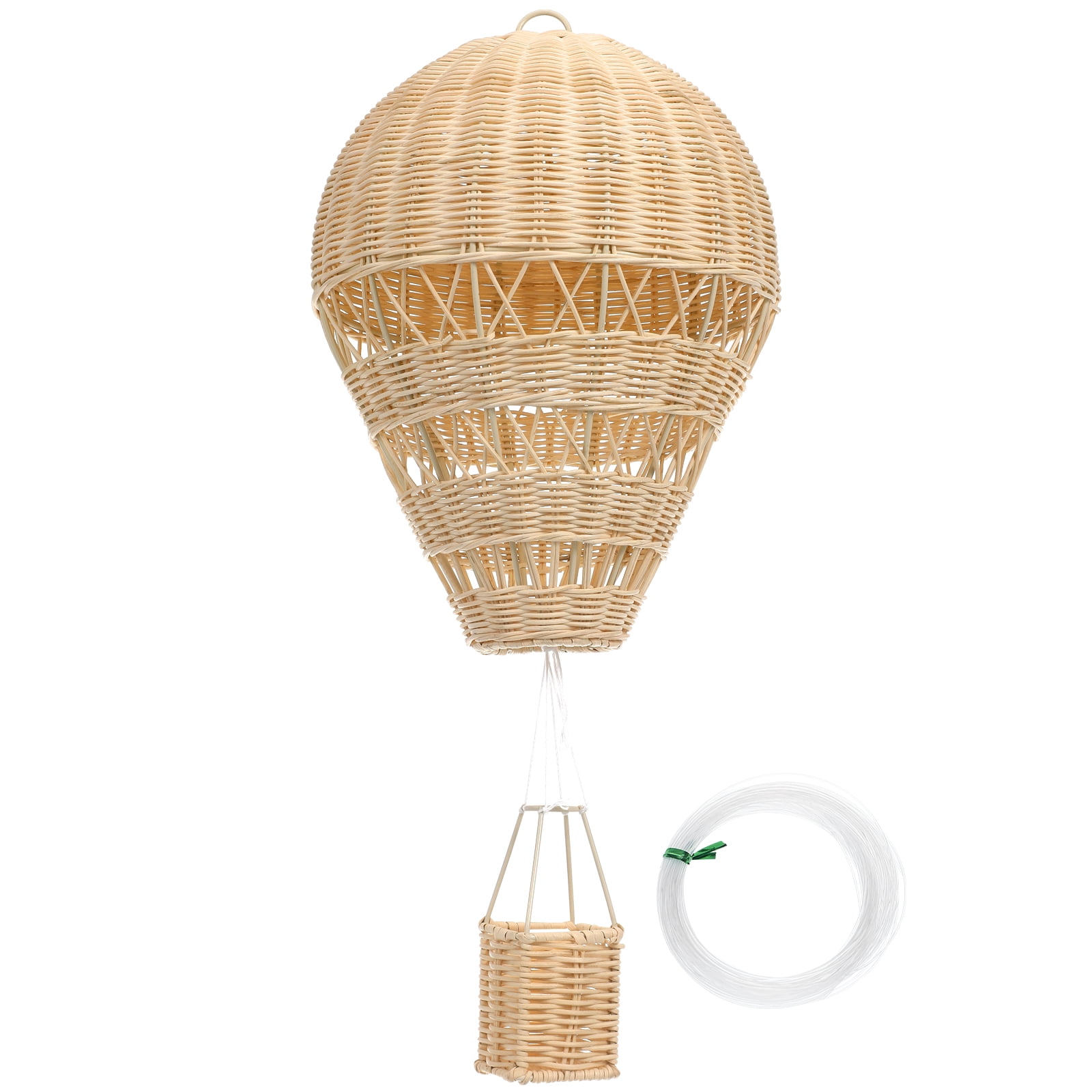 Squalise Natural Rattan Woven Hot Air Balloon Decor Delicate Kids Room ...