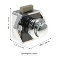 Squalise Push Button Latch Cupboard Latch Lock Plating Drawer Cabinet ...
