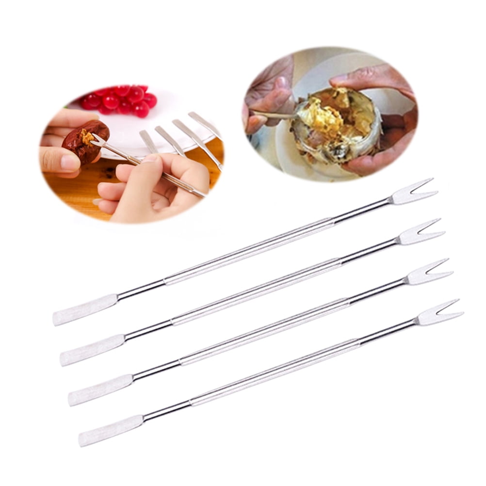 OUNONA Stainless Steel Seafood Fork Perfect for Eating Shellfish ...