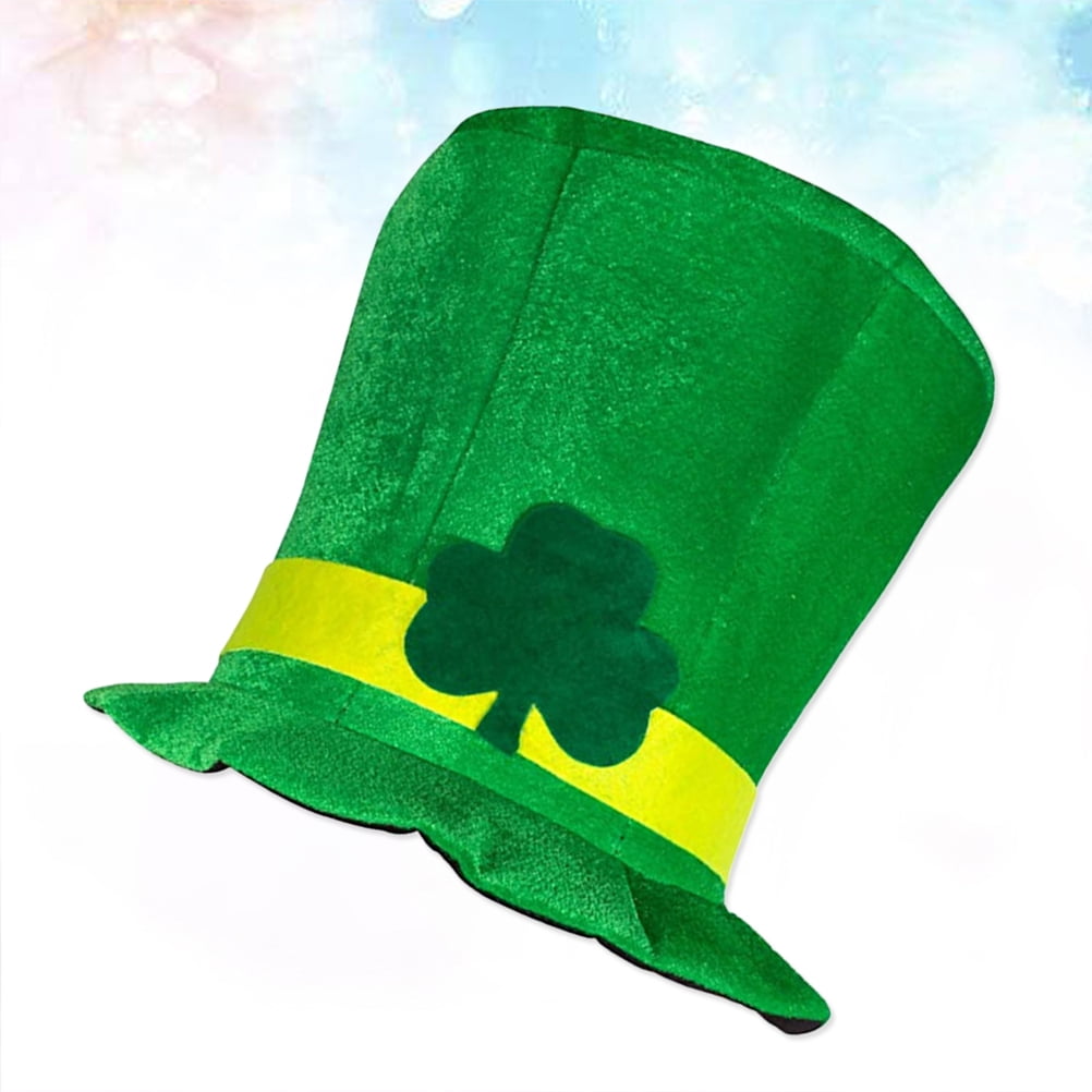 Squalise St Patricks Day Hats Shamrock Green Hat Green Leprechaun Hat ...