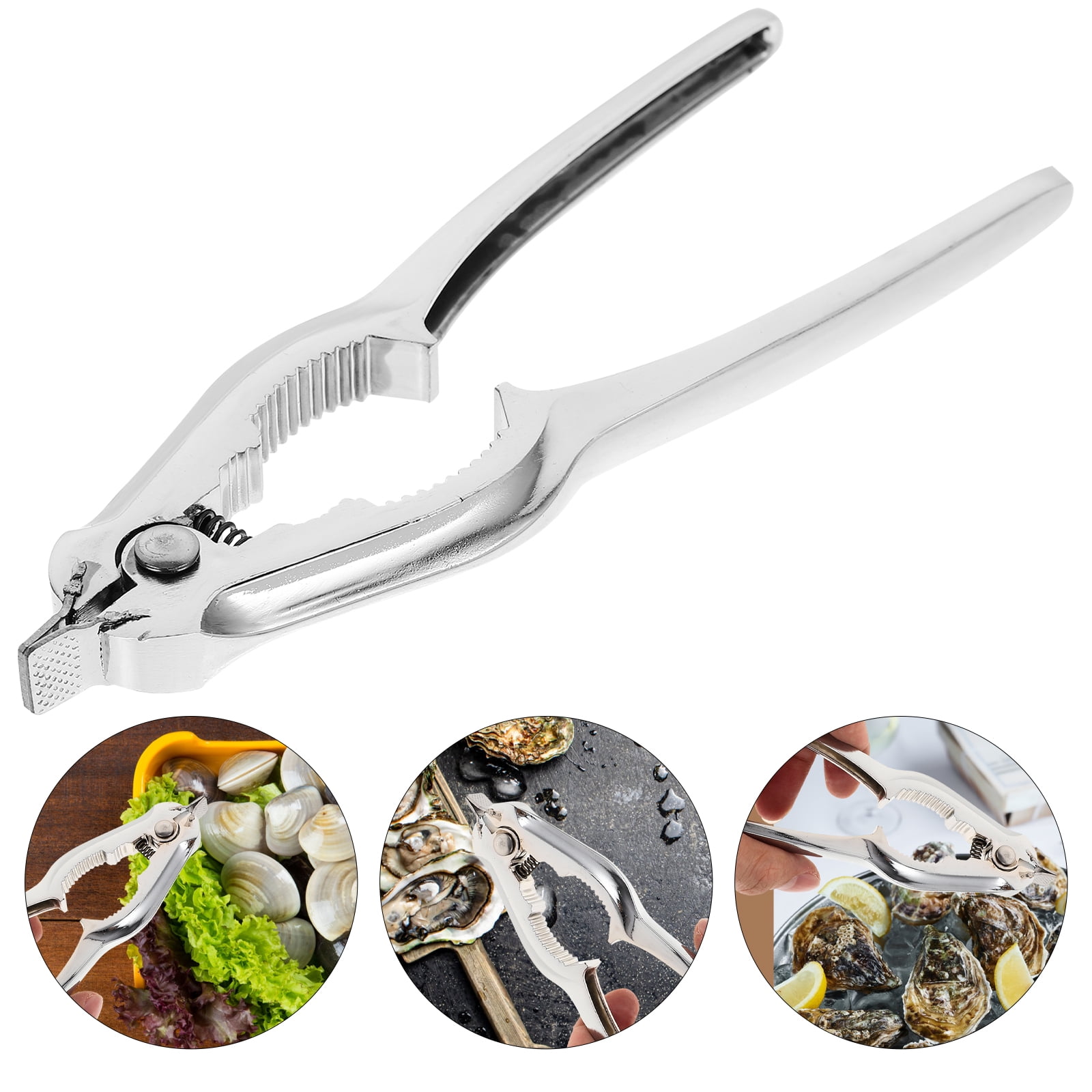 OUNONA Professional Stainless Steel Clam Opener Ergonomic Household ...