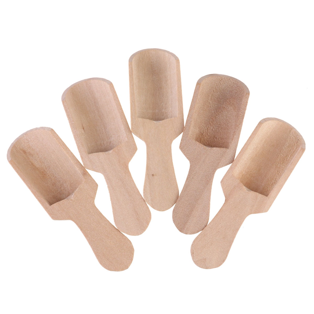 Squalise Wooden Kitchen Scoops for Bath Salts Candy Dry Laundry Tea ...