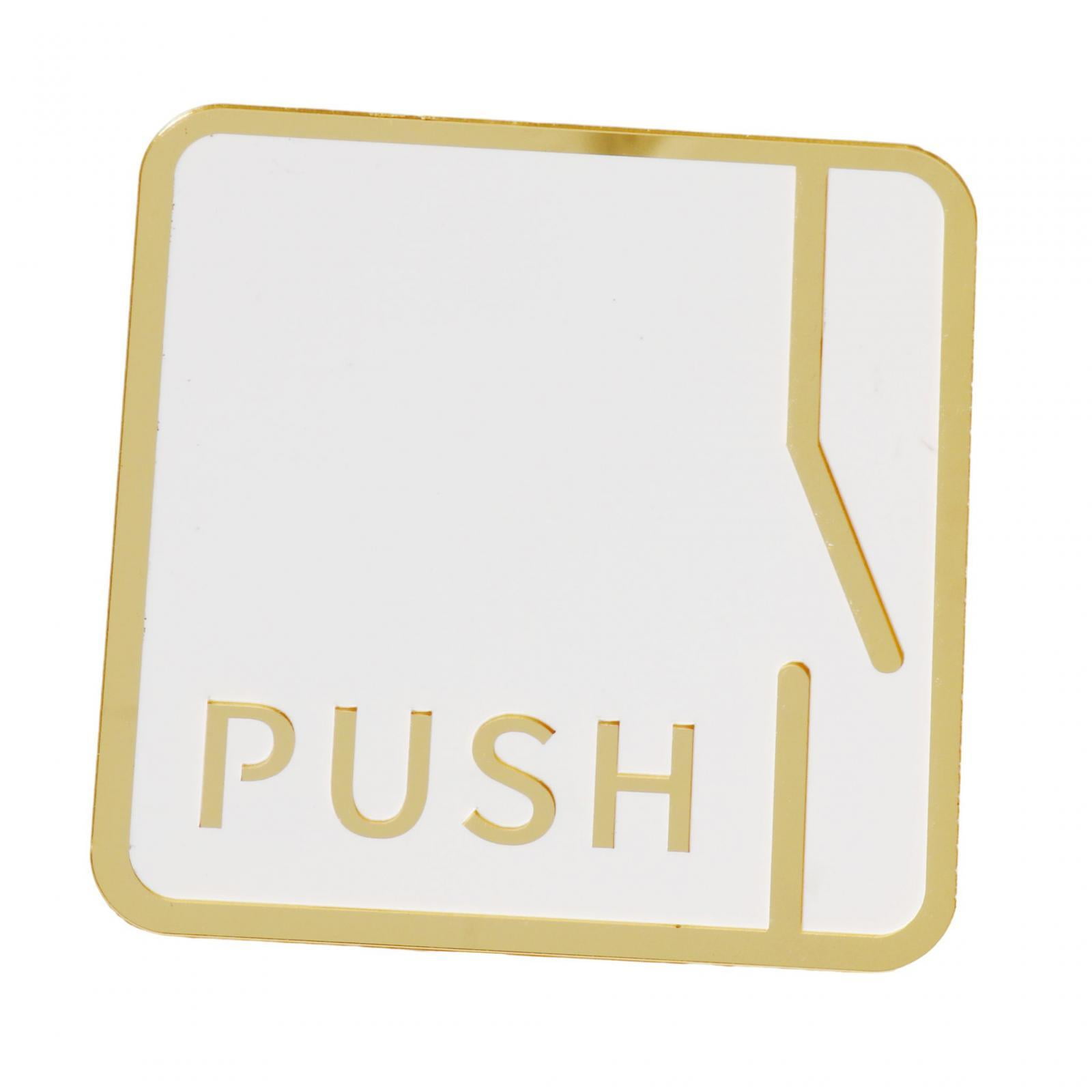 Square 12cm Bathroom Sign Acrylic Washroom Plaque Door Sign for Coffee ...