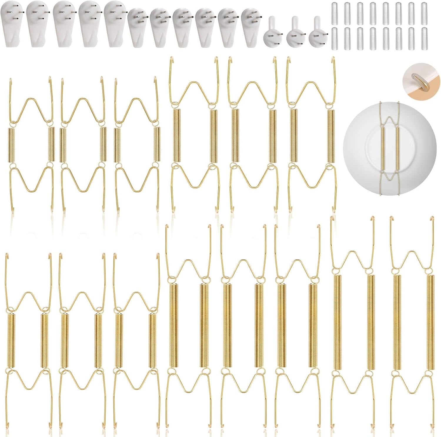 Square 15 pcs Plate Hangers for The Wall, 6/8/10/12/14/16 Inch ...