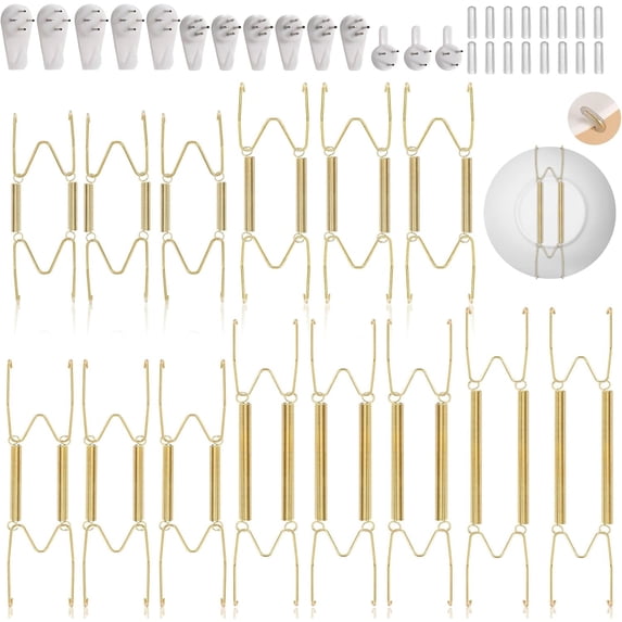 Square 15 pcs Plate Hangers for The Wall, 6/8/10/12/14/16 Inch ...