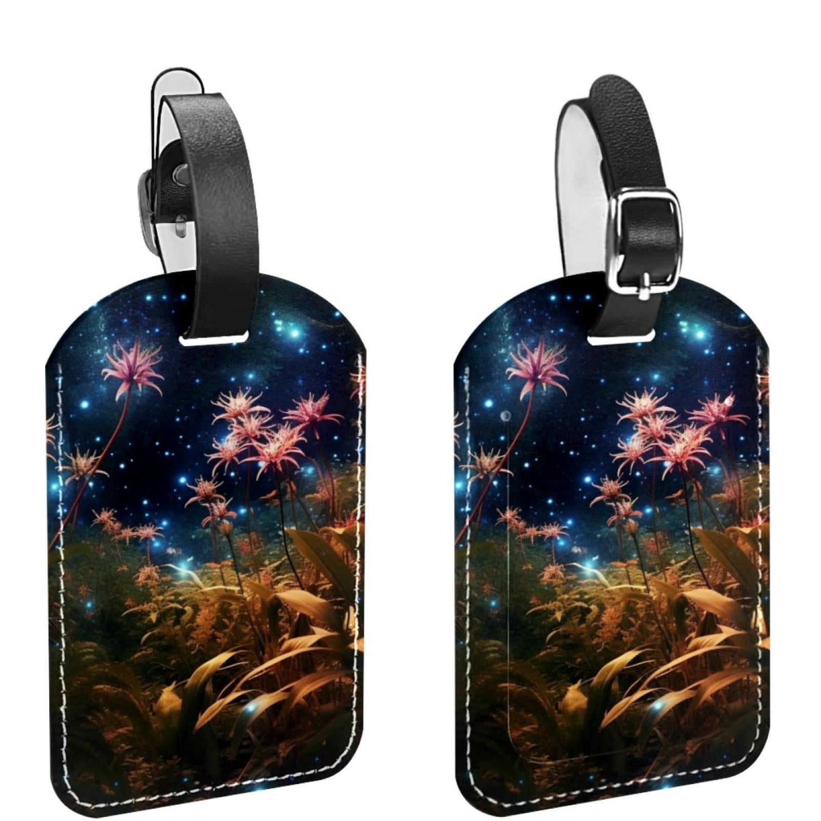 Square 2Pack PU Leather Plants under the Stars Cruise Luggage Tag with ...