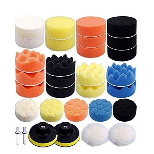 Square 31 Pieces 4 Inch Buffing Polishing Pads, Car Foam Drill ...