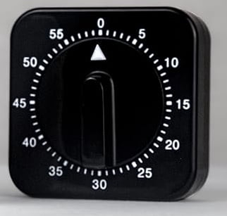 Square 60 Minute Mechanical Kitchen Timer,Chef Cooking Timer Clock with ...