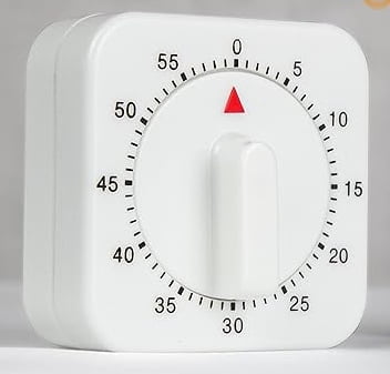 Square 60 Minute Mechanical Kitchen Timer,Chef Cooking Timer Clock with ...