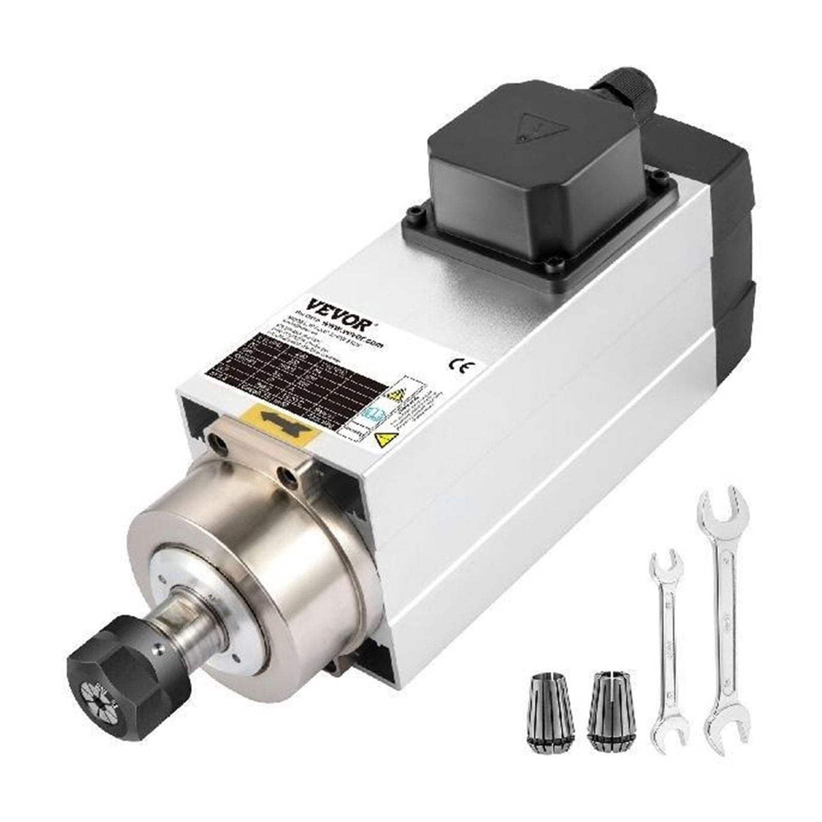 Square Air Cooled Spindle Motor 2.2KW 3KW 4KW ER20 ER25 Collets 4 ...