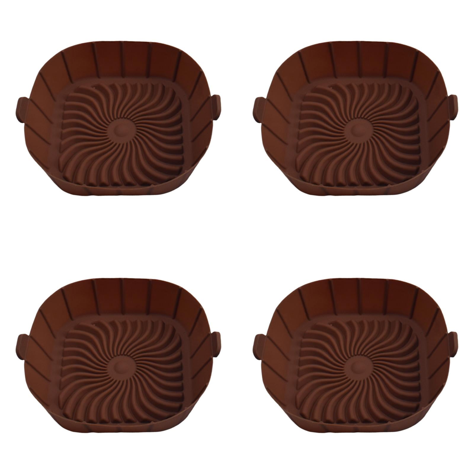 Square Air Fryer Silicone Liners Reusable for 3-6QT Air Fryer, Food ...