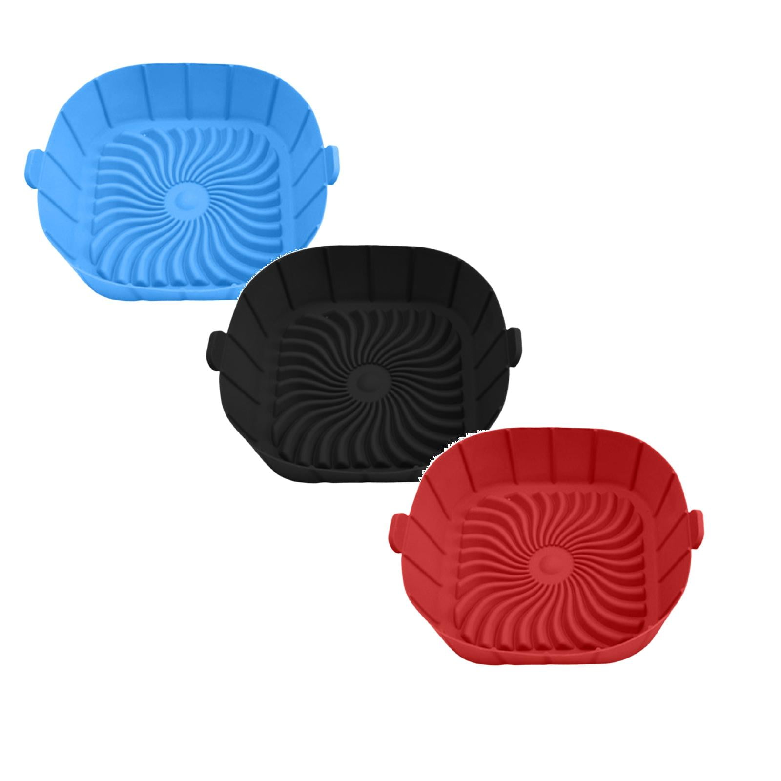 Square Air Fryer Silicone Liners Reusable for 3-6QT Air Fryer, Food ...
