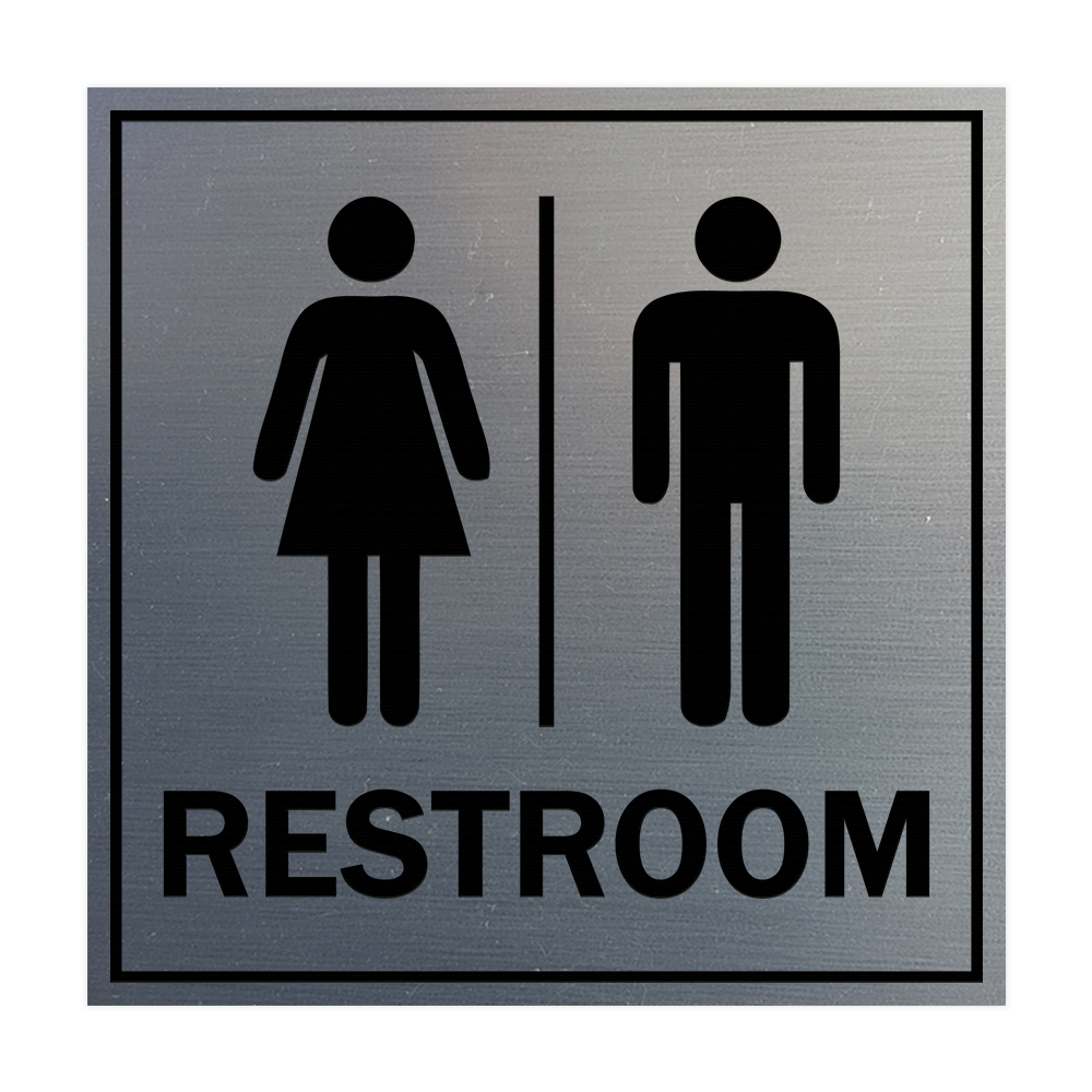 Male Female Toilet Sign Toilet Door Sign Washroom Adhesive Durable ...