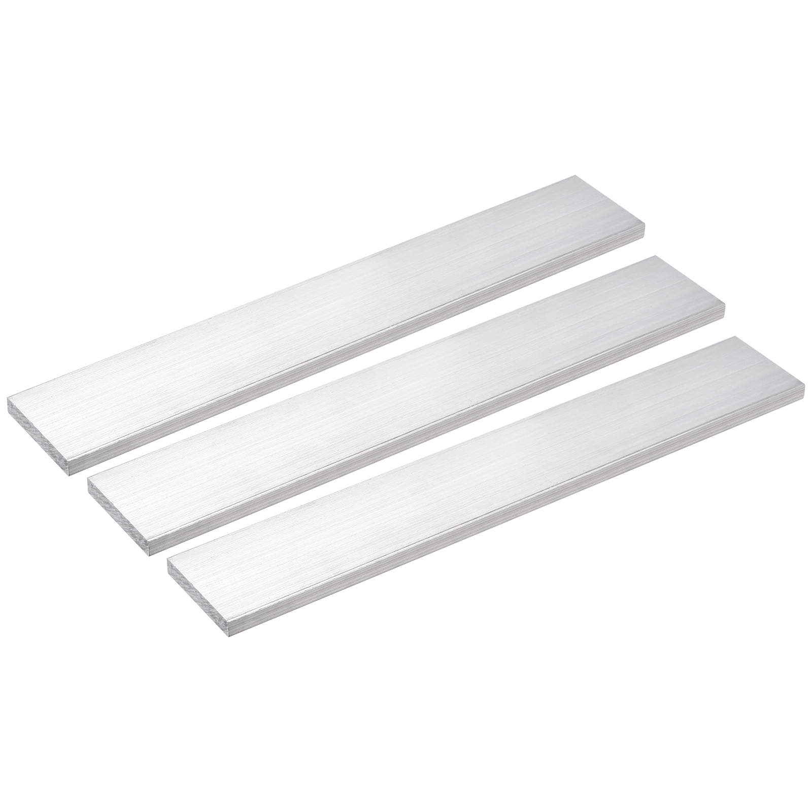 Square Aluminum Flat Bar, 3 Pack 5/16" Thickness 2" Width 12" Length ...