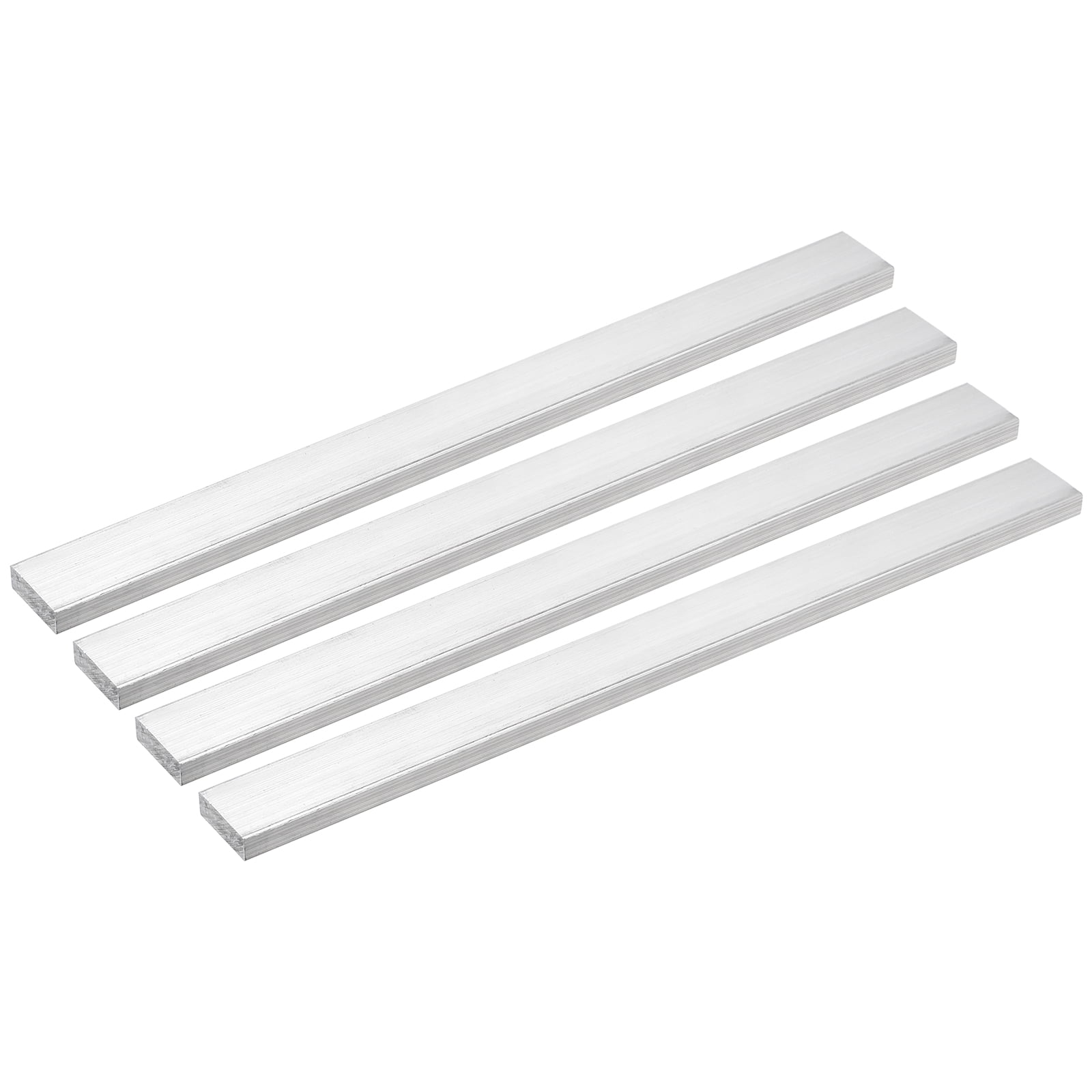 Square Aluminum Flat Bar, 4 Pack 5/16" Thickness 1" Width 12" Length ...