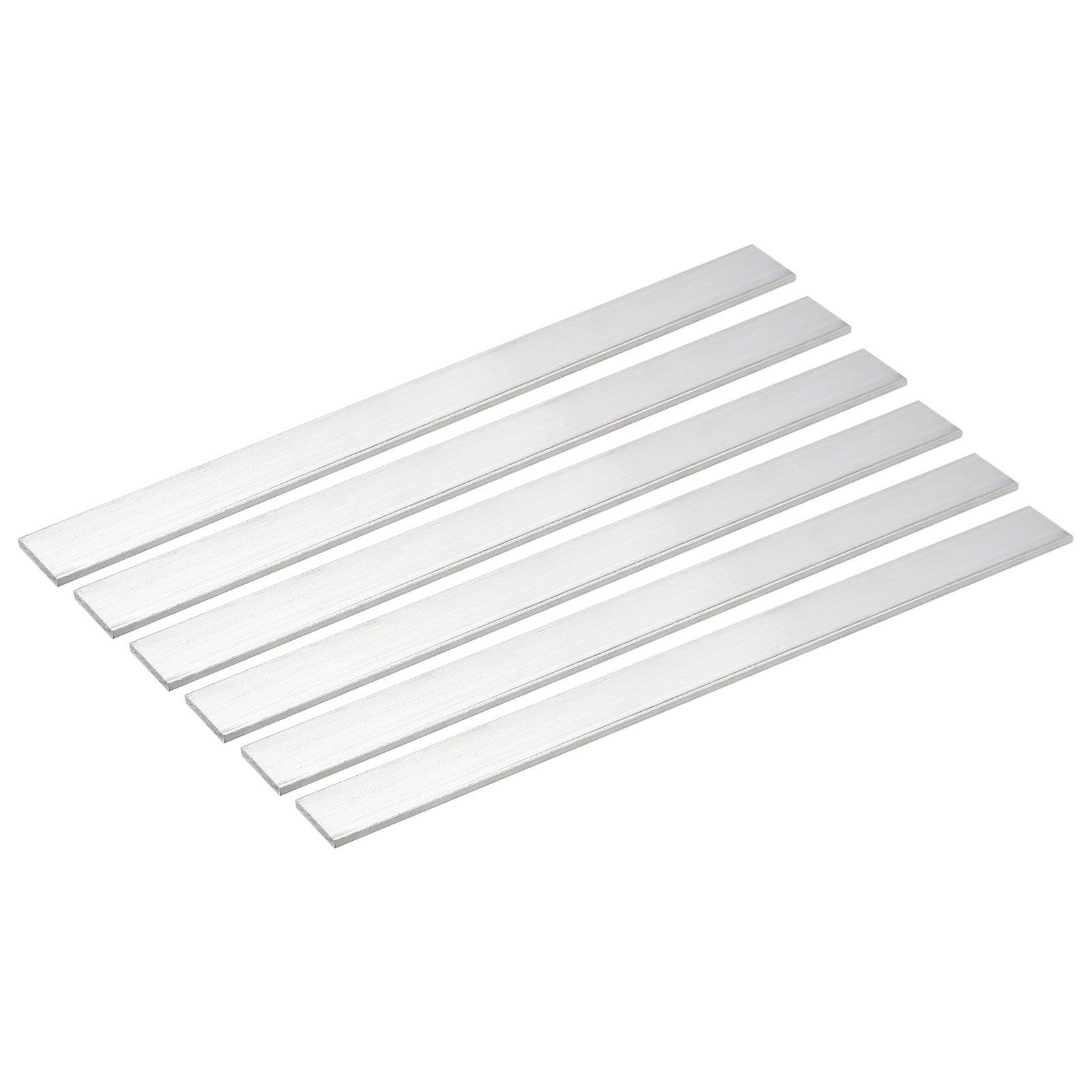Square Aluminum Flat Bar, 6 Pack 5/32" Thickness 1" Width 12" Length ...