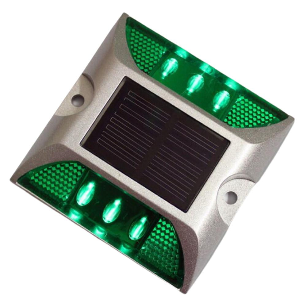 Square Aluminum LED Flashing Blinking And Off Reflector Solar Outdoor ...