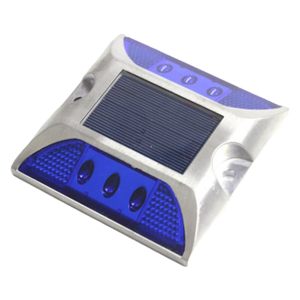 Square Aluminum LED Flashing Blinking And Off Reflector Solar Outdoor ...