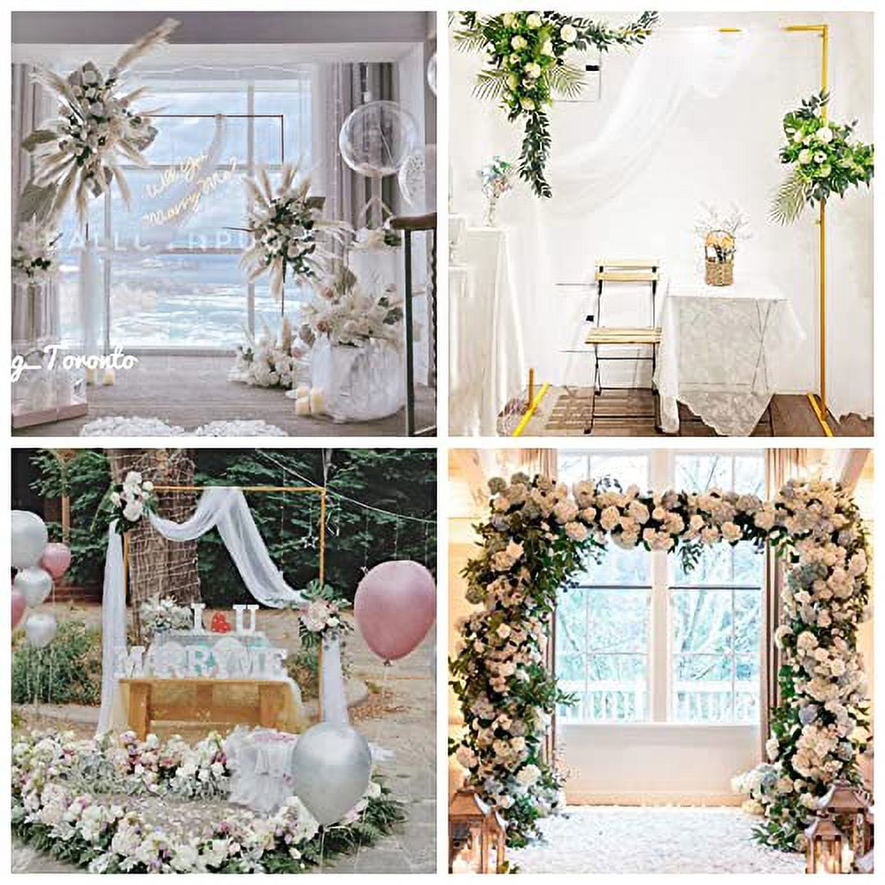 Square Arch Frame, 6.56X4.92FT Square Metal Wedding Arch for Decoration ...
