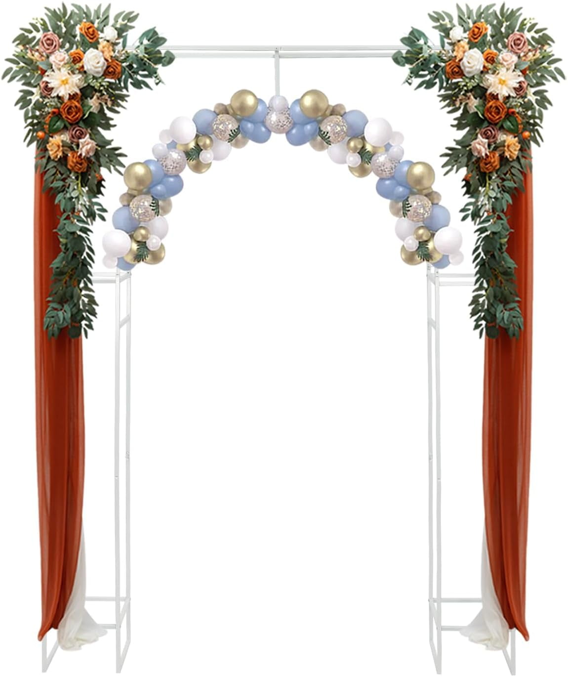 Square Arch Metal Balloon Arch Stand, 7.9ft Wedding Arch Backdrop Stand ...