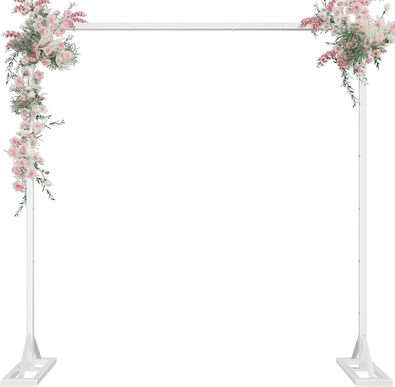 Square Backdrop Stand, 8.2FT Wedding Arch, Heavy Duty Balloon Arch ...