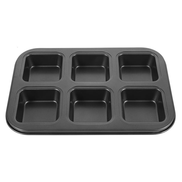 Square Baking Pan Meatloaf with Drain Tray Brownie Dividers Cake Mini ...