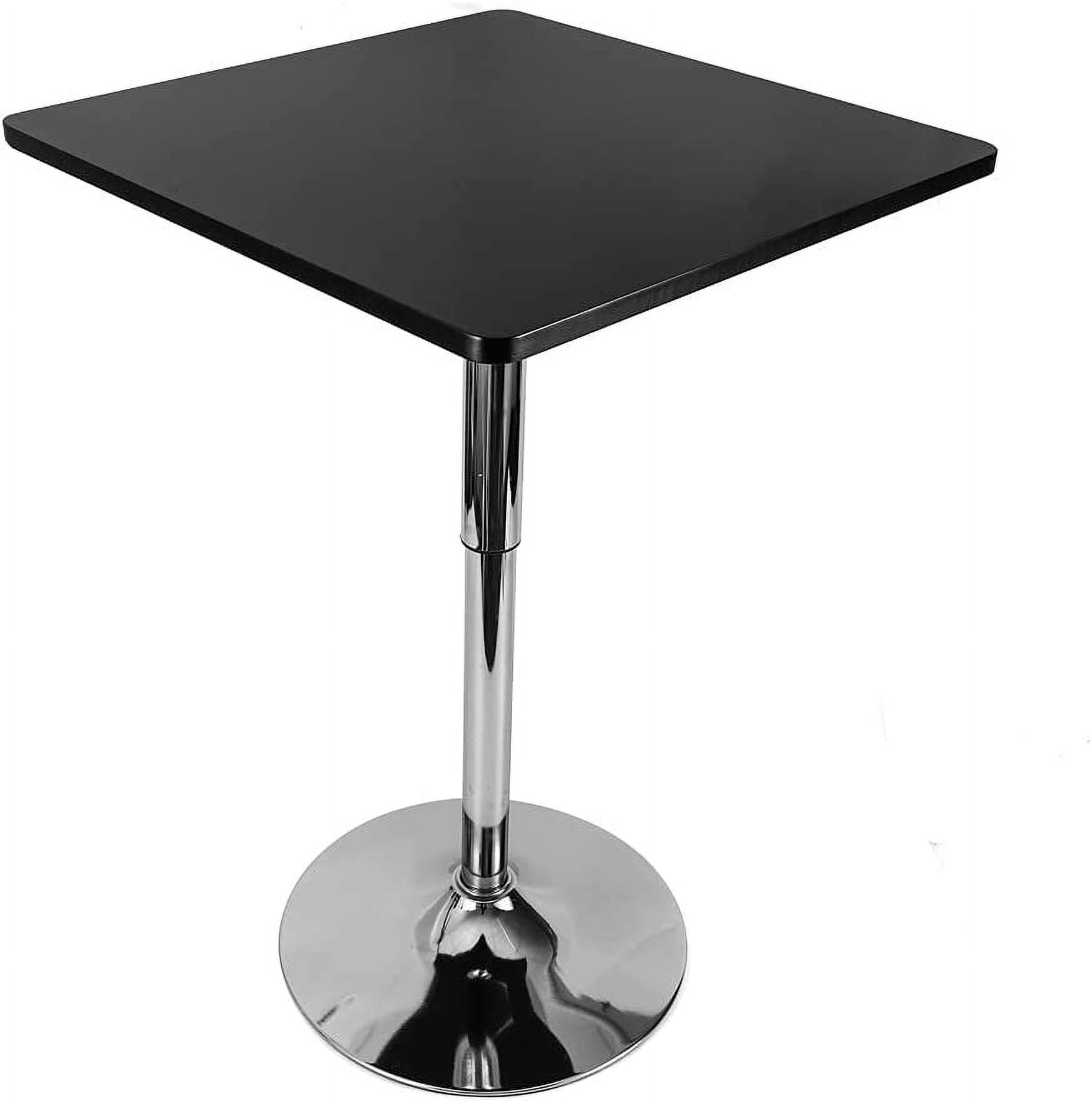 Square Bar Table - Rotary Square Pub Table Height Adjustable 27.5 to 36 ...