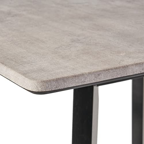 Square Bar Table - Small Square Table with X-Stretcher and Sleek ...
