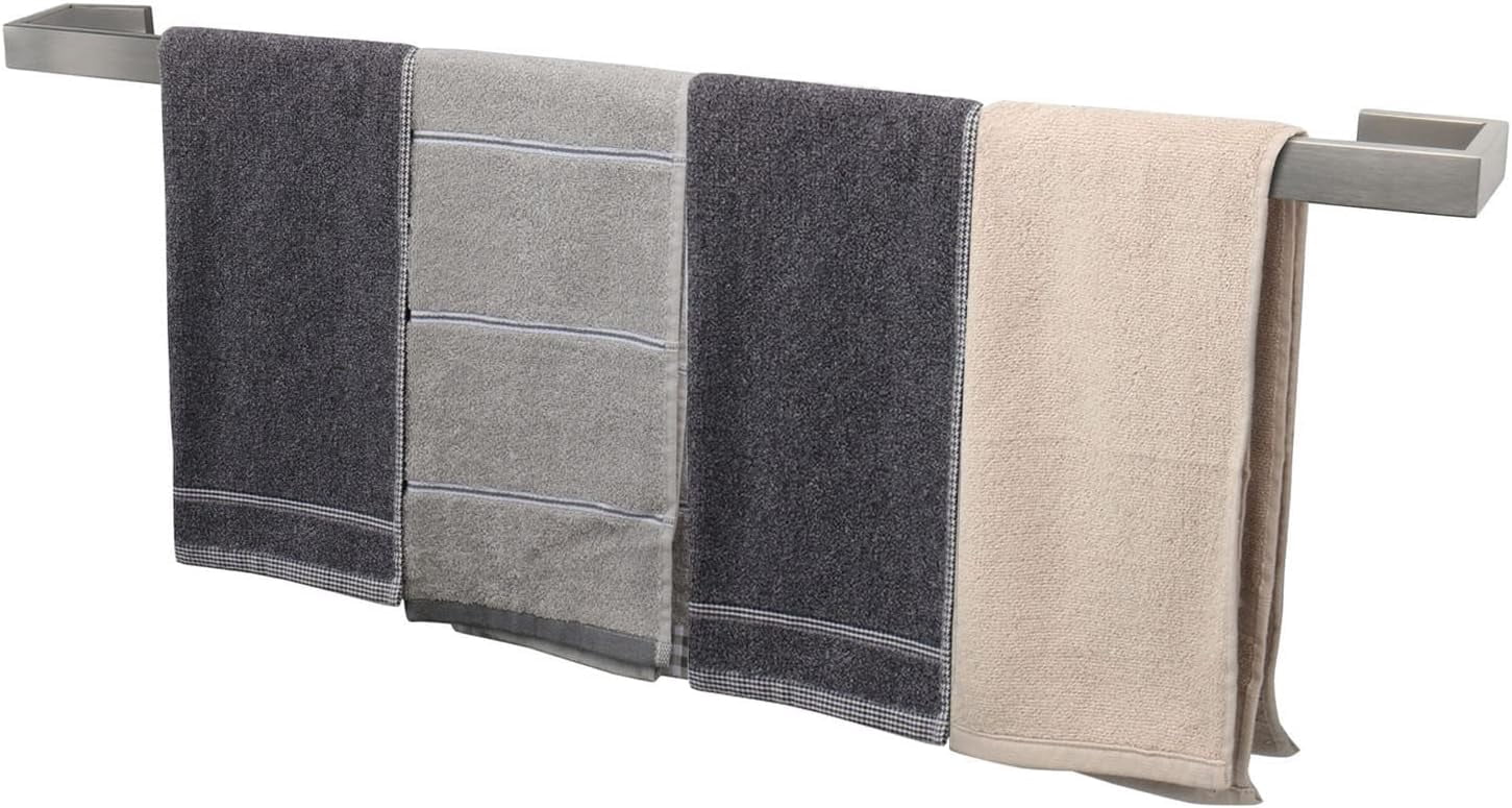 Square Base Thicken SUS304 Stainless Steel Bath Towel Rack, Heavy Duty ...