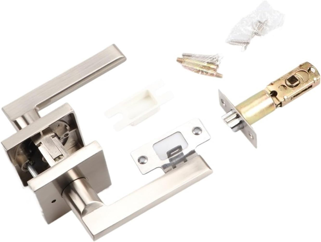 Square Bathroom Lock Bathroom Bathroom Lock zinc Alloy Three-Pole Lock ...