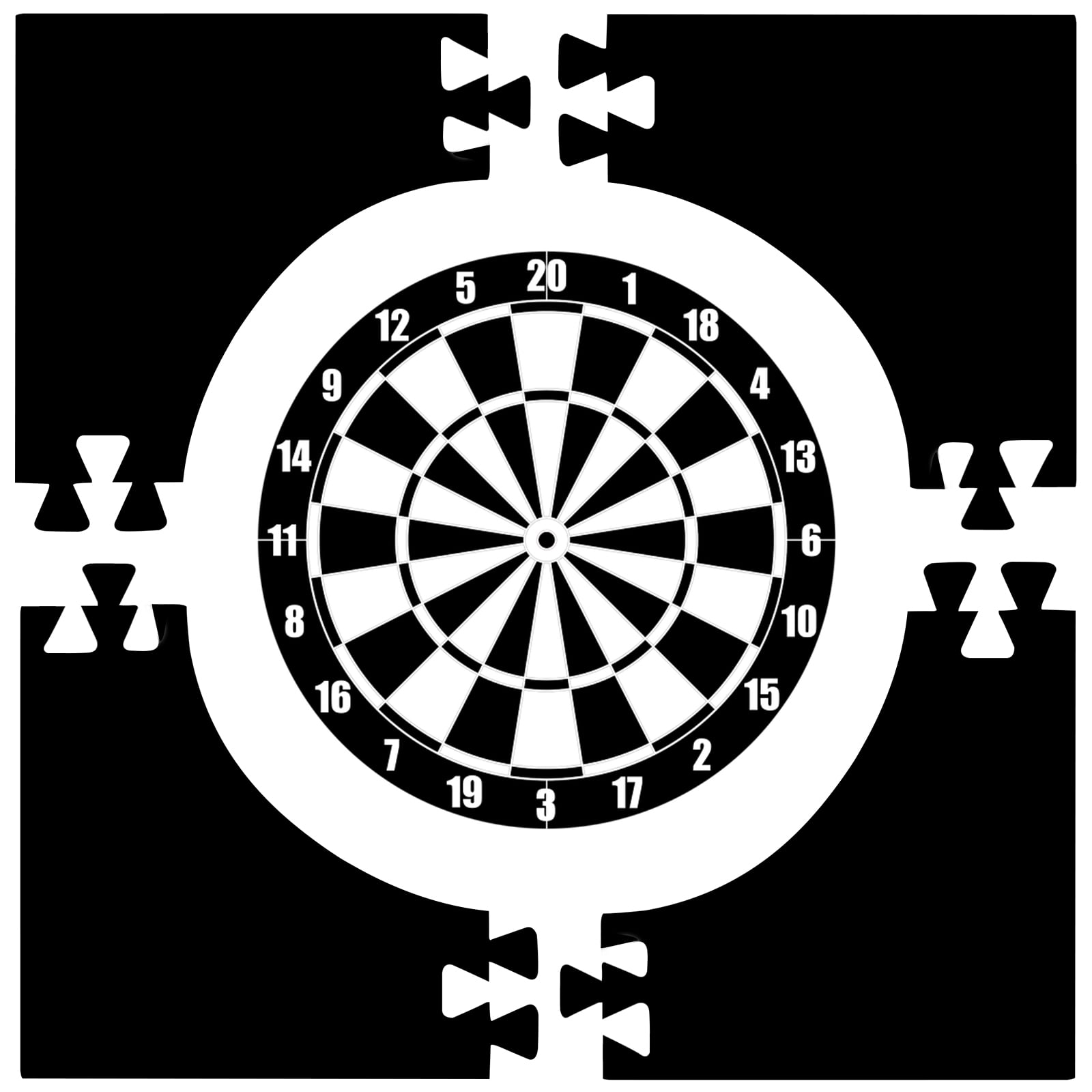 Square Board Surround Rings Dartboards Wall Protector Wall Protections ...