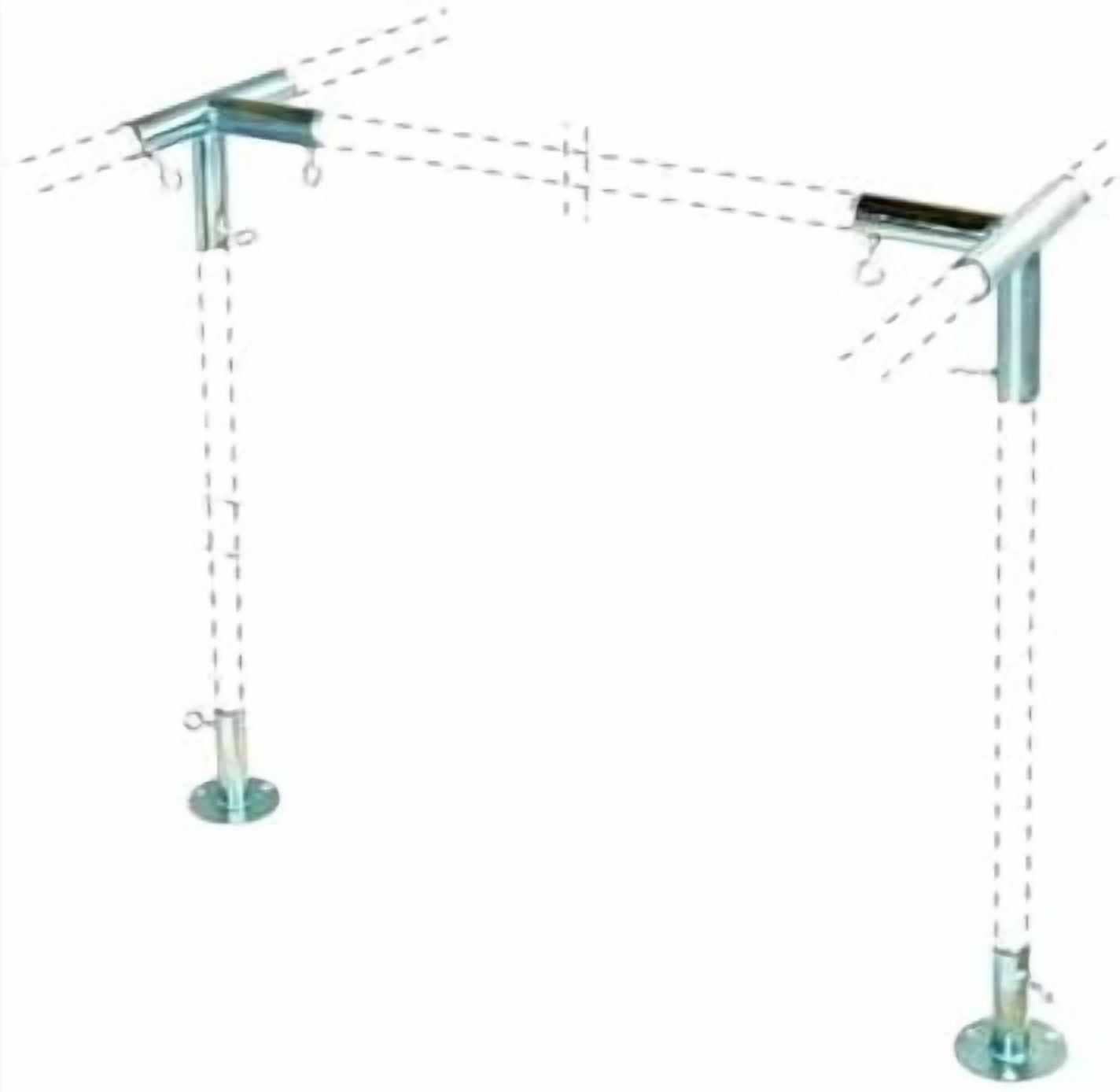 Square Booth Leg Extension Fittings for Flat Top Canopy and Event Tent ...