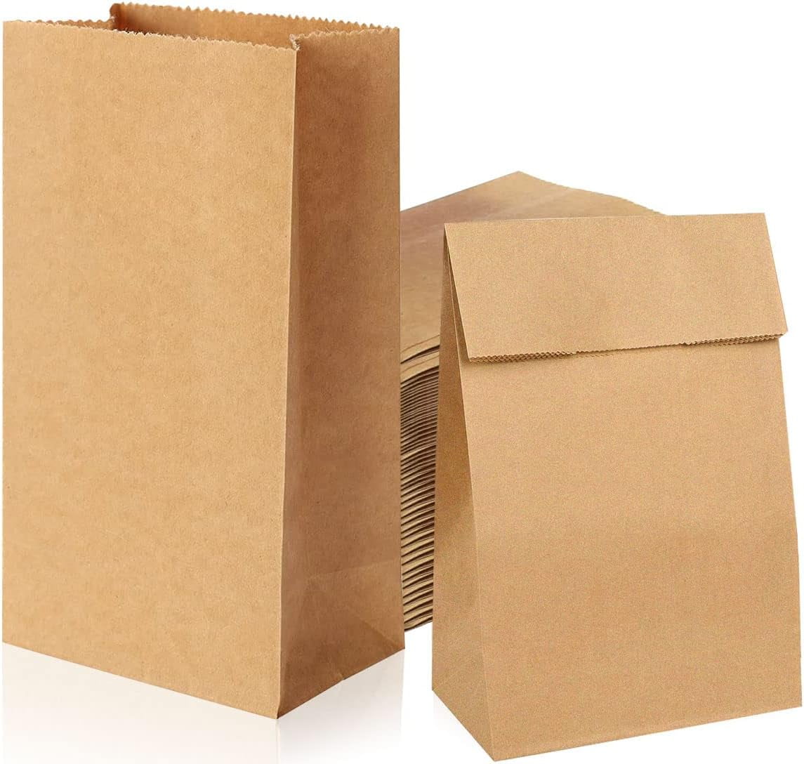 Square Bottom Design Kraft Paper Bags, Multi-purpose Use Ensuring ...
