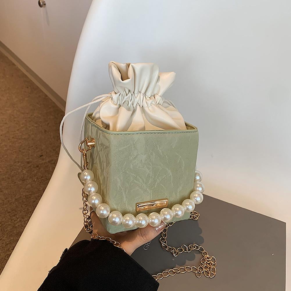 Square Box Woven Crossbody Bag - Fashionable Autumn Style, Unique ...