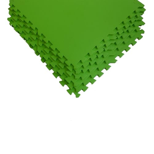 Square Brands Interlocking Gym Floor Tiles - Puzzle Foam Mats for Home ...