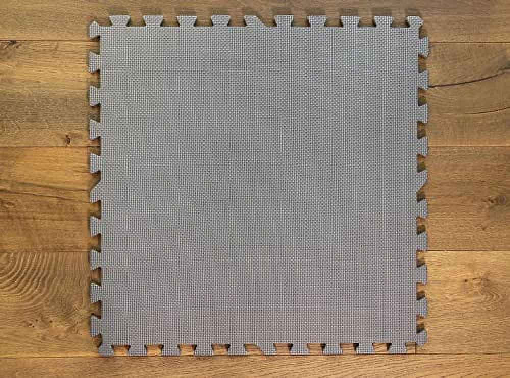 Square Brands Interlocking Gym Floor Tiles - Puzzle Foam Mats for Home ...