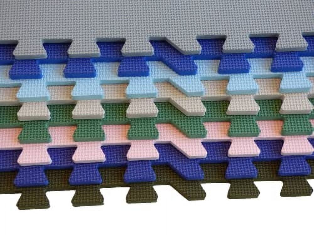 Square Brands Interlocking Gym Floor Tiles - Puzzle Foam Mats for Home ...
