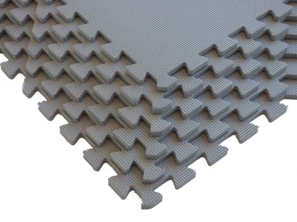 Square Brands Interlocking Gym Floor Tiles - Puzzle Foam Mats for Home ...